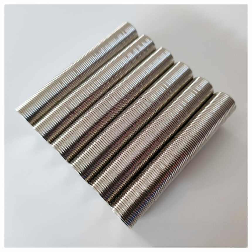 Neodym Magnet 14x1mm N45 Scheibenmagnet, Extra dünn, Rundmagnet ...