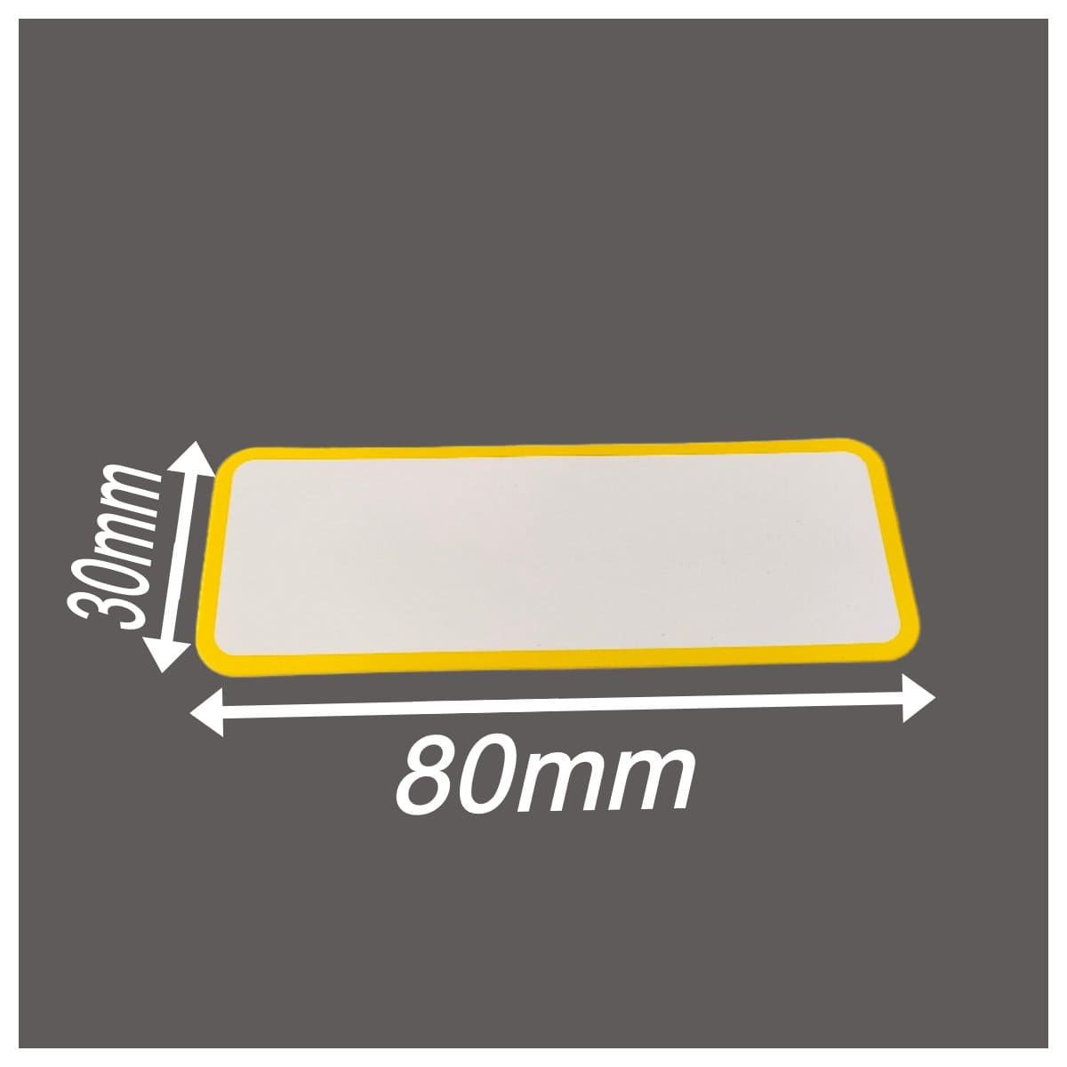 Magnet-Etiketten 60x20mm, 1mm Dick (100 Stück), Lagerschild ...