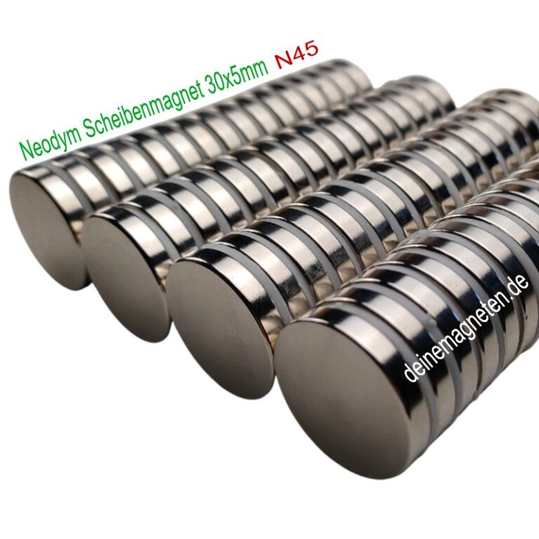 Neodym Magnet 5x5 mm Stab, N45-Stärke, Zylinder-NdFeB Permanentmagnet ...