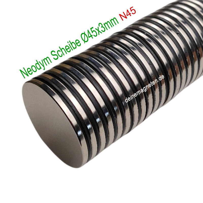 Neodym Magnet 5x5 mm Stab, N45-Stärke, Zylinder-NdFeB Permanentmagnet ...